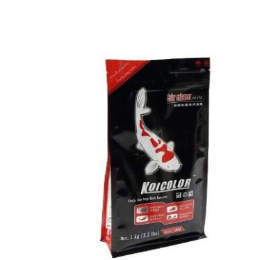 China Custom Printed Flat Bottom Resealable Fish Food Pouch 10000pcs MOQ Aluminum Foil for sale