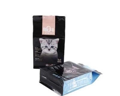 China Custom Printed Stand Up Pet Food Bag with Zipper 20-200 Micron Thickness for sale