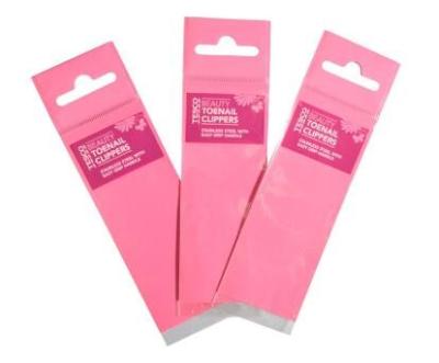 China Custom Logo Printed OPP Self-Sealing Plastic Bags for Brush Packing with Header and Hanger 10000pcs MOQ for sale