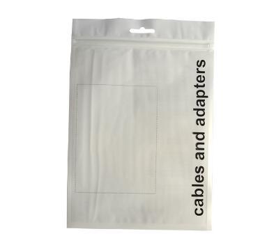 China High quality Custom color printed clear PO k plastic bag with header for sponge packing for sale