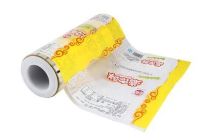 China Full Printing BOPP Plastic Food Wrapping Cookie Roll Film Stock Custom Size 20-200 Micron for sale