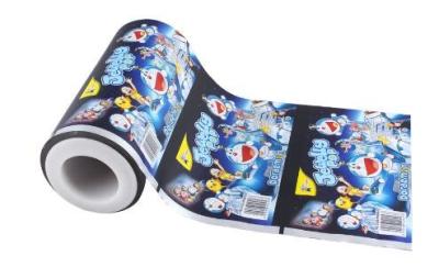China Custom printed laminated food grade plastic packaging film roll for sale