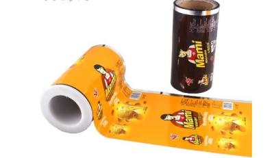 China Custom Printed Aluminum Foil Plastic Roll Film Flexible Packaging for Coffee Bags 20-200 Micron for sale