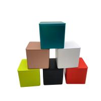 China Custom Square Metal Tea Tin Box Food Grade 100g Capacity for Coffee Cookie Candle Packaging for sale