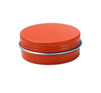 China Round Aluminum Tin Cans 50ml Screw Cap Jar Containers for Cosmetics Packing for sale