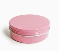 China Round Aluminum Tin Cans 50ml Screw Cap Jar Containers for Cosmetics Packing for sale