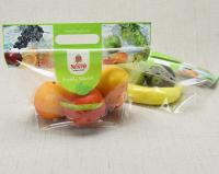 China Custom OPP Fruit Zipper Poly Bags with Air Holes for Strawberry Grape Cherry Tomato Packing for sale