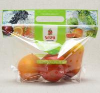 China Custom OPP Fruit Zipper Poly Bags with Air Holes for Strawberry Grape Cherry Tomato Packing for sale
