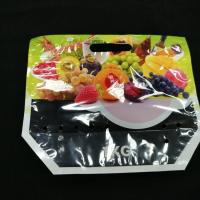 China Custom Printed Grape Packaging Plastic PP K Bag with Hole Punch 10 Color Printing for sale