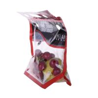 China Custom Printed OPP Zipper Food Grade Plastic Bags for Fruit Vegetables with Holes Hanger 10 Colors for sale