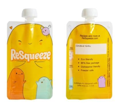 China Custom Flat Heat Seal Liquid Spout Bags with Safety Lock Cap 100ml 180ml for Food Packaging for sale