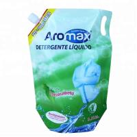 China Custom Aluminum Foil Spout Pouches 100ml to 180ml Stand Up Doypack for Laundry Detergent Fabric Softener for sale