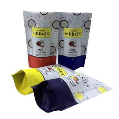 China Custom Waterproof Stand Up Pouch Bags for Coconut Dried Fruits 20-200 Micron for sale