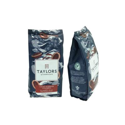 China Custom Printed Food Grade Flat Bottom Coffee Poly Bag with Heat Seal for sale