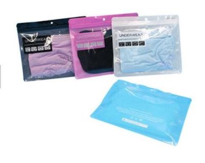 China Custom Stand Up Matte Plastic Zipper Pouch Bag for Socks Clothing Underwear Packaging 20-200 Micron for sale