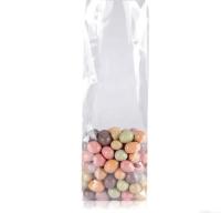 China Transparent OPP Plastic Side Gusset Square Bottom Poly Bag 20-200 Micron for Candy Packing for sale
