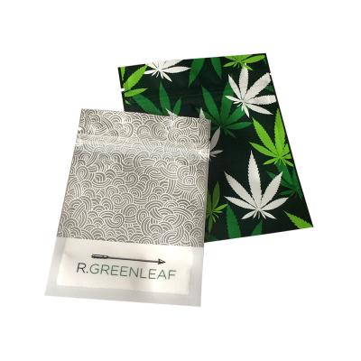 China Custom Smell Proof Stand Up Zip Plastic Pouches Aluminum Foil Bags for Cigar Packing 10000 Pcs MOQ for sale