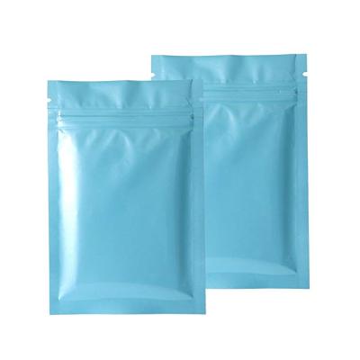 China Custom Printed Holographic Zipper Bags for Makeup Brushes Eyelashes Packaging 10000 Pieces MOQ for sale