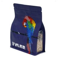 China Custom Recycled Plastic Poly Pet Food Bag with Zipper 20-200 Micron Thickness for sale