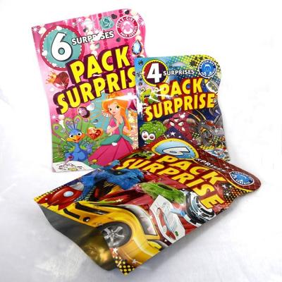 China Custom printed middle sealed aluminum foil plastic toy packaging bag with hanger hole for sale
