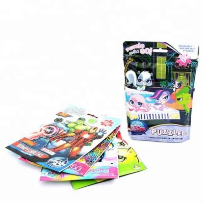 China Custom Printed Aluminum Foil Toy Packaging Resealable Plastic Bags 9 Colors for sale