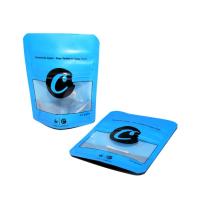 China 3.5g Smell Proof Stand Up Mylar Zipper Weed Packaging Bag Custom Size 20-200 Micron for sale