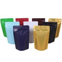 China Custom Printed Stand Up Zipper Pouch Eco-friendly Aluminum Foil Coffee Packaging Bag With Valve for sale