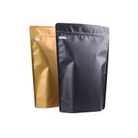 China Eco Friendly Resealable Aluminum Foil Coffee Bean Bag with Valve 8oz 16oz 32oz for sale