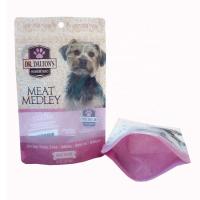 China Custom Printed 250g Plastic Dog Pet Food Packaging Bag with Resealable Zipper and Window for sale