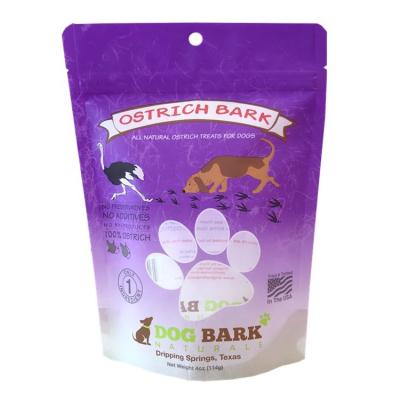 China Custom Stand Up Pouch Pet Dog Food Bag with Resealable Zipper 10000 Pieces MOQ for sale