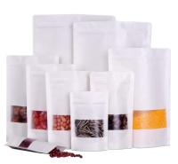 China Custom Food Grade Kraft Paper Stand Up Pouch with Zipper 10000 Pieces MOQ for sale