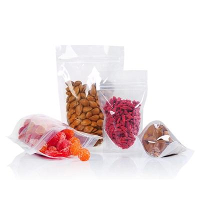 China Resealable k Doypack Stand Up Pouch Clear Transparent Plastic Packaging Bag With Zipper for sale