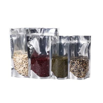 China Custom Size Aluminum Stand Up Snack Package Bags For Rolled Oats for sale