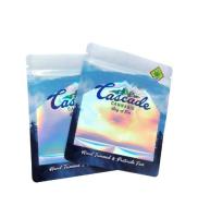China Custom Holographic Laser Film Foil Zip Lock Bags for Sponge Brush Packing 9 Colors for sale