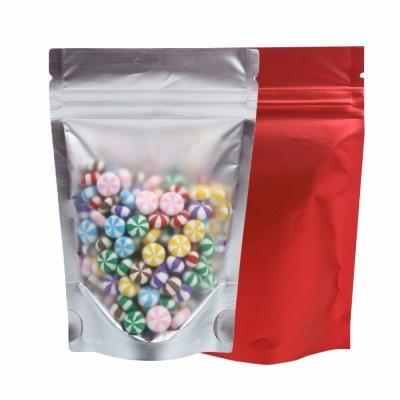 China Custom Stand Up Ziplock Resealable Aluminum Mylar Foil Packaging Bag 20-200 Micron for sale