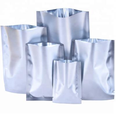 China Custom Clear Silver Aluminum Foil Pouch Heat Seal Bags with Tear Notch 20-200 Micron for sale