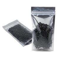 China Custom Stand Up Clear Silver Zip Lock Resealable Aluminum Mylar Foil Heat Seal Plastic Packaging Bag 20-200 Micron for sale