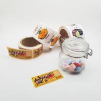 China Custom Self Adhesive Paper Sticker Food Labels Glossy Lamination 100pcs MOQ 45x35cm Max Size for sale