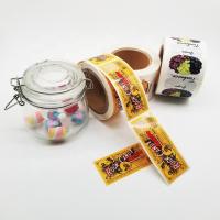 China Custom Self Adhesive Paper Sticker Food Labels Glossy Lamination 100pcs MOQ 45x35cm Max Size for sale