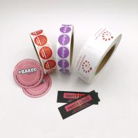 China Custom Waterproof Vinyl Sticker Roll Labels for Packaging Round Logo Printing 76mm Core for sale