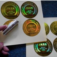 China Custom 3D Hologram Security Label Sticker Adhesive Holographic Tamper Proof 100pcs for sale
