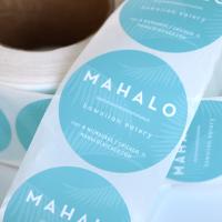 China Custom Self Adhesive Vinyl Sticker Labels on a Roll 45x35cm Max Size CMYK Printing for sale