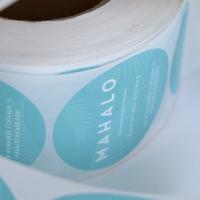 China Custom Self Adhesive Vinyl Sticker Labels on a Roll 45x35cm Max Size CMYK Printing for sale