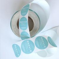 China Custom Self Adhesive Vinyl Sticker Labels on a Roll 45x35cm Max Size CMYK Printing for sale