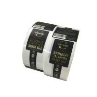 China Custom Vinyl Label Waterproof Product Label Gold Stamping Sticker Roll 76mm Core for sale