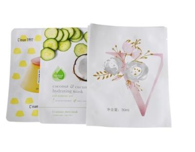 China Custom Printed laminated plastic cosmetic sample sachet biodegradable facial mask bag for sale