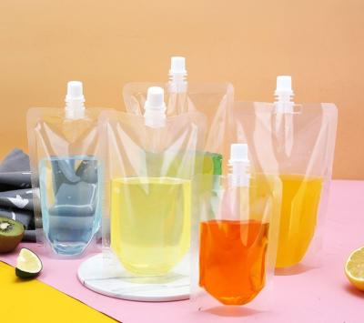 China Custom Printed Liquid Milk Pouches with Spout Food Grade PE OPP 100ml to 5000ml for sale
