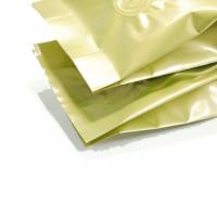 China PET Golden Heat Seal Coffee Tea Bag with Valve Side Gusset Custom Size 20-200micron for sale