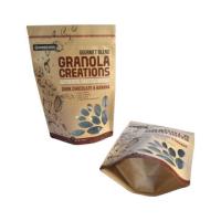 China Food Grade Kraft Paper Stand Up Zipper Pouch Bag for Nuts 10000pcs MOQ for sale