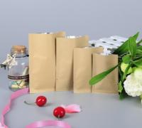 China Custom Kraft Paper Aluminum Foil Packaging Bags 3 Side Heat Seal for Food Freshness 10000 Pcs MOQ for sale